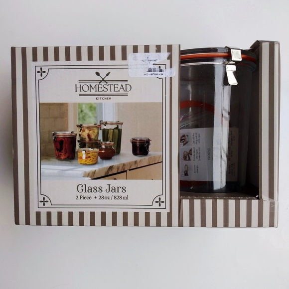 Homestead Kitchen | Kitchen | Homestead Kitchen Glass Storage Jars With ...